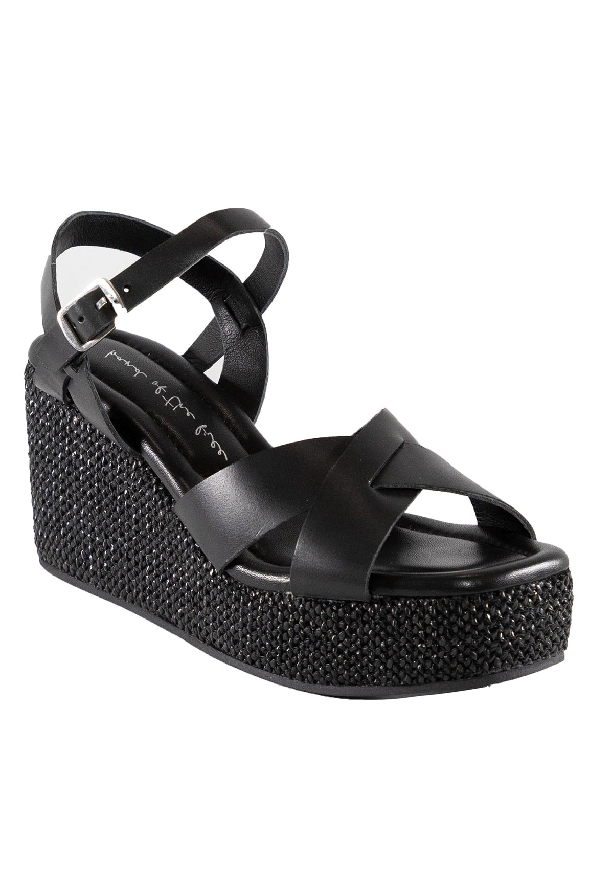 Black Wedges With Strap